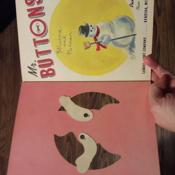 Other | Vintage Christmas Book Mr Buttons Storybook 1954 Snowman | Poshmark